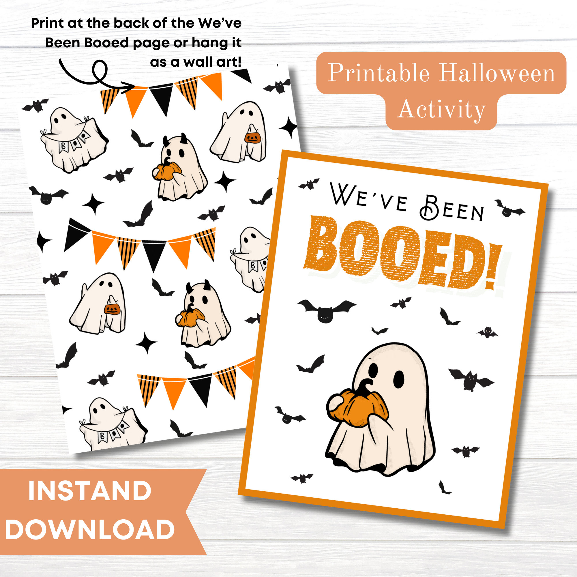 You've Been Booed Printable Halloween Printable Halloween Trick or ...