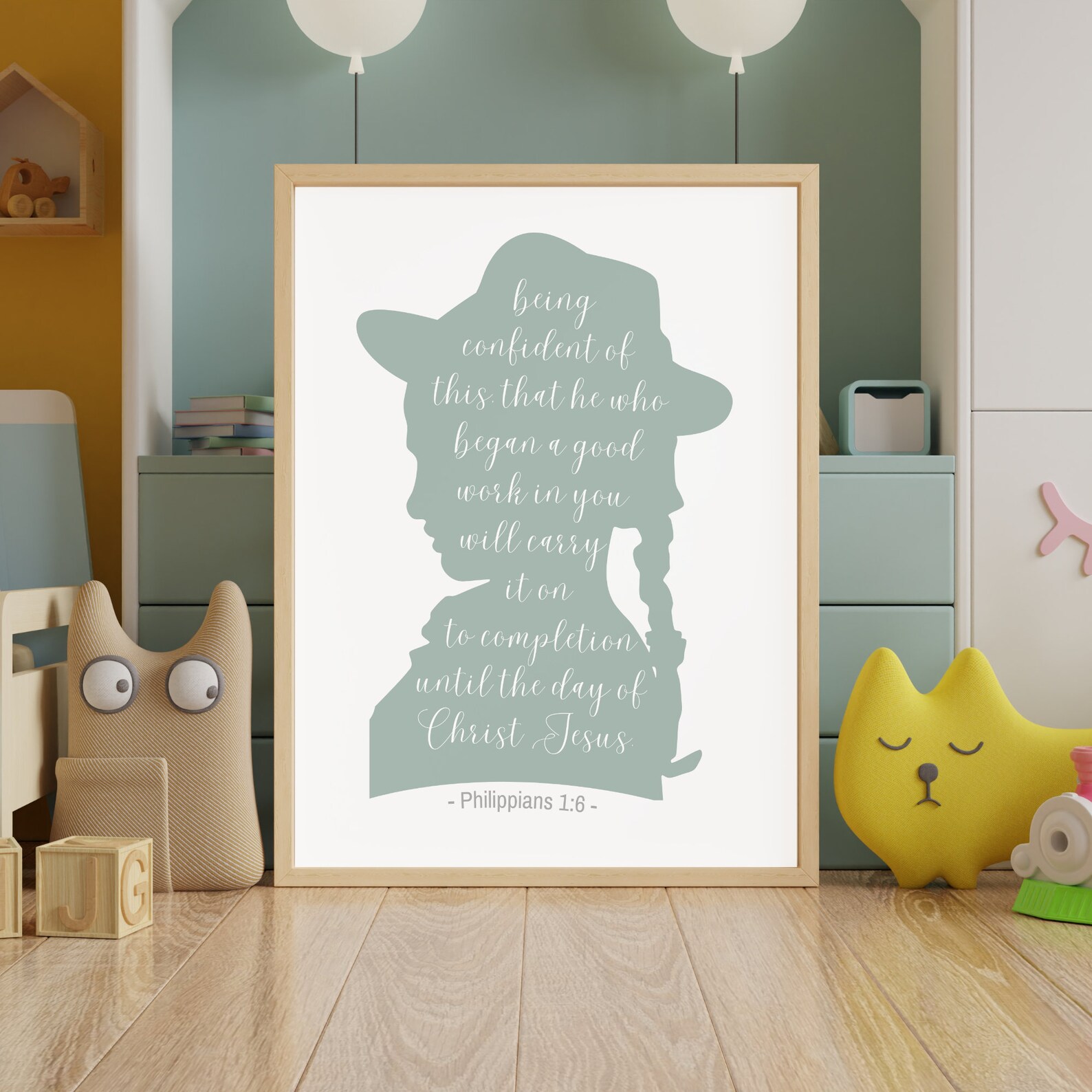 Christian Decor for Teens Philippians 1:6 Scripture Verse - Etsy