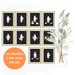 Ghost Art Printable Bundle of 10 Halloween Gallery Wall Set Minimalist ...
