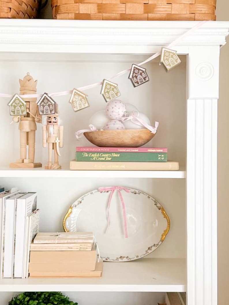 Gingerbread House Garland Printable, Christmas Gingerbread Banner, DIY ...