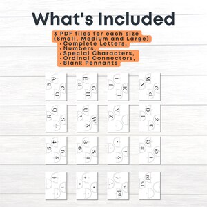 Cute Printable Banner | Alphabet Letter Banner With Numbers | Scallop ...