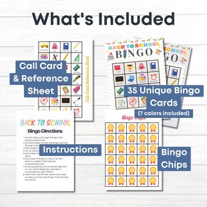 Back to School Bingo Game Printable | First Day of School Activity ...