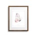 Pink Butterfly Side Profile Watercolor Wall Art Digital Printable ...
