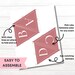 Pink Alphabet Bunting Garland Printable, Letter & Number Valentine ...