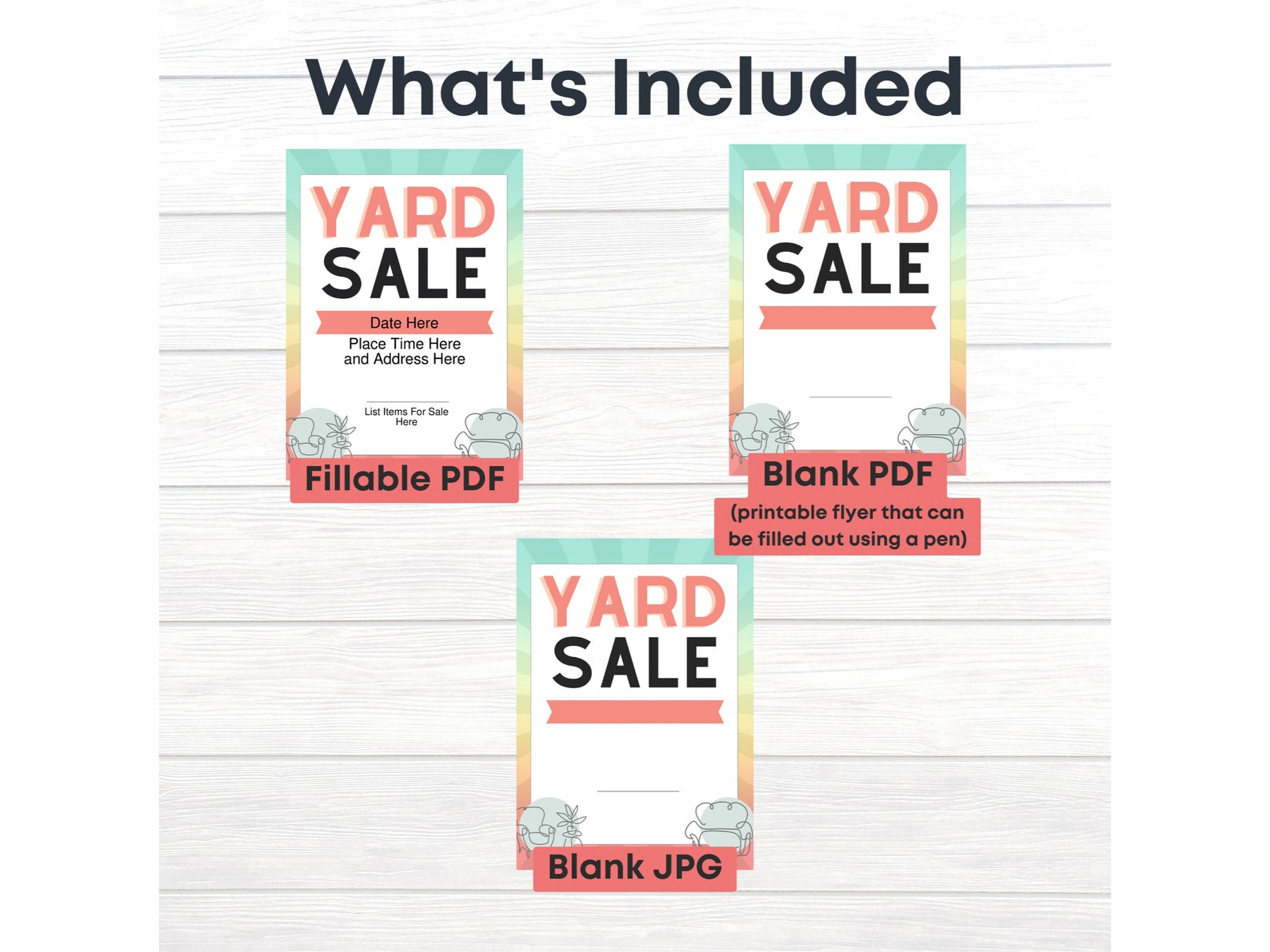 Editable Garage Sale Flyer Personalized Yard Sale Sign Poster ...