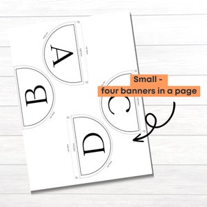 Cute Printable Banner | Alphabet Letter Banner With Numbers | Scallop ...