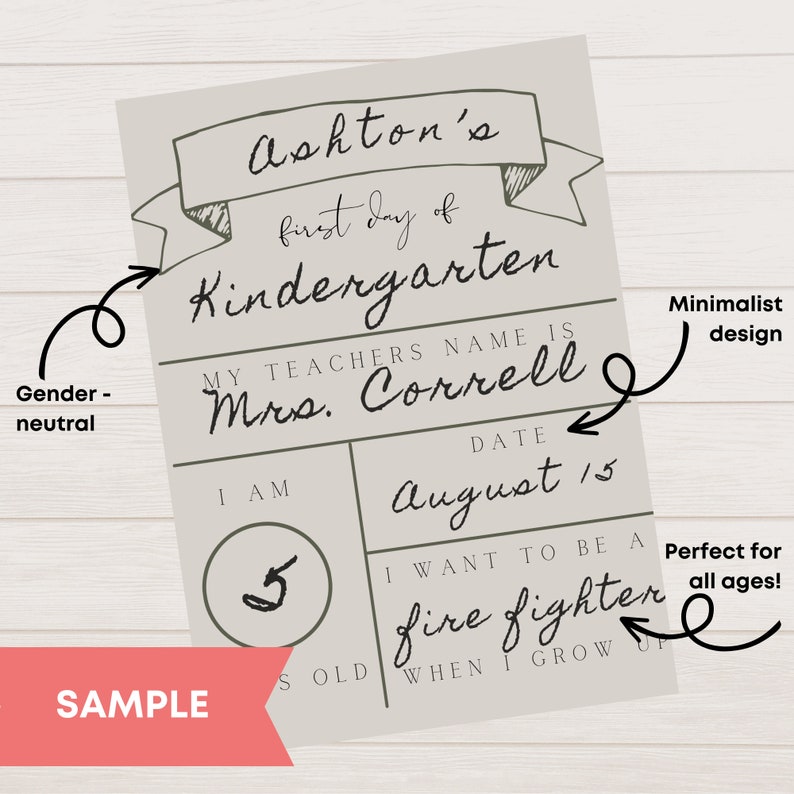 Printable First and Last Day of School Signs School Milestone ...