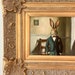 Anthropomorphic Rabbit Painting, Set of 5 Apprentice Bunny Wall Art ...