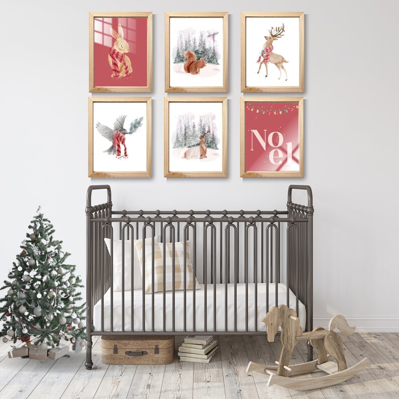 Christmas Printable Art Decor Set of 9 Holiday Mega Bundle Wall Art ...