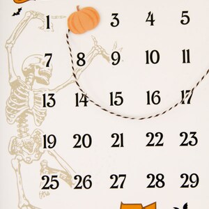 Halloween Countdown Calendar Printable | Countdown to Halloween | Days ...