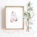 Pink Butterfly Side Profile Watercolor Wall Art Digital Printable ...