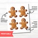 Gingerbread Man Garland Printable, Gingerbread Cookie Christmas Banner ...