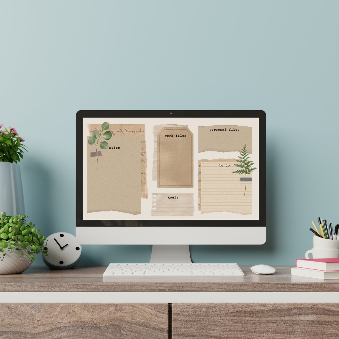 Minimalist Desktop Wallpaper Aesthetic Computer Monitor - Etsy