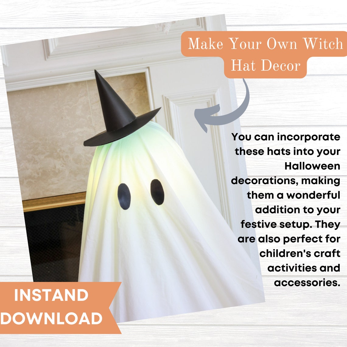 DIY Witch Hat Printable DIY Witch Hat Pattern Template Halloween ...