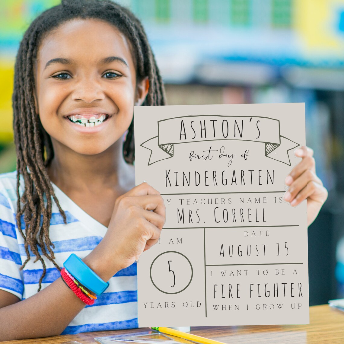Printable First and Last Day of School Signs School Milestone ...