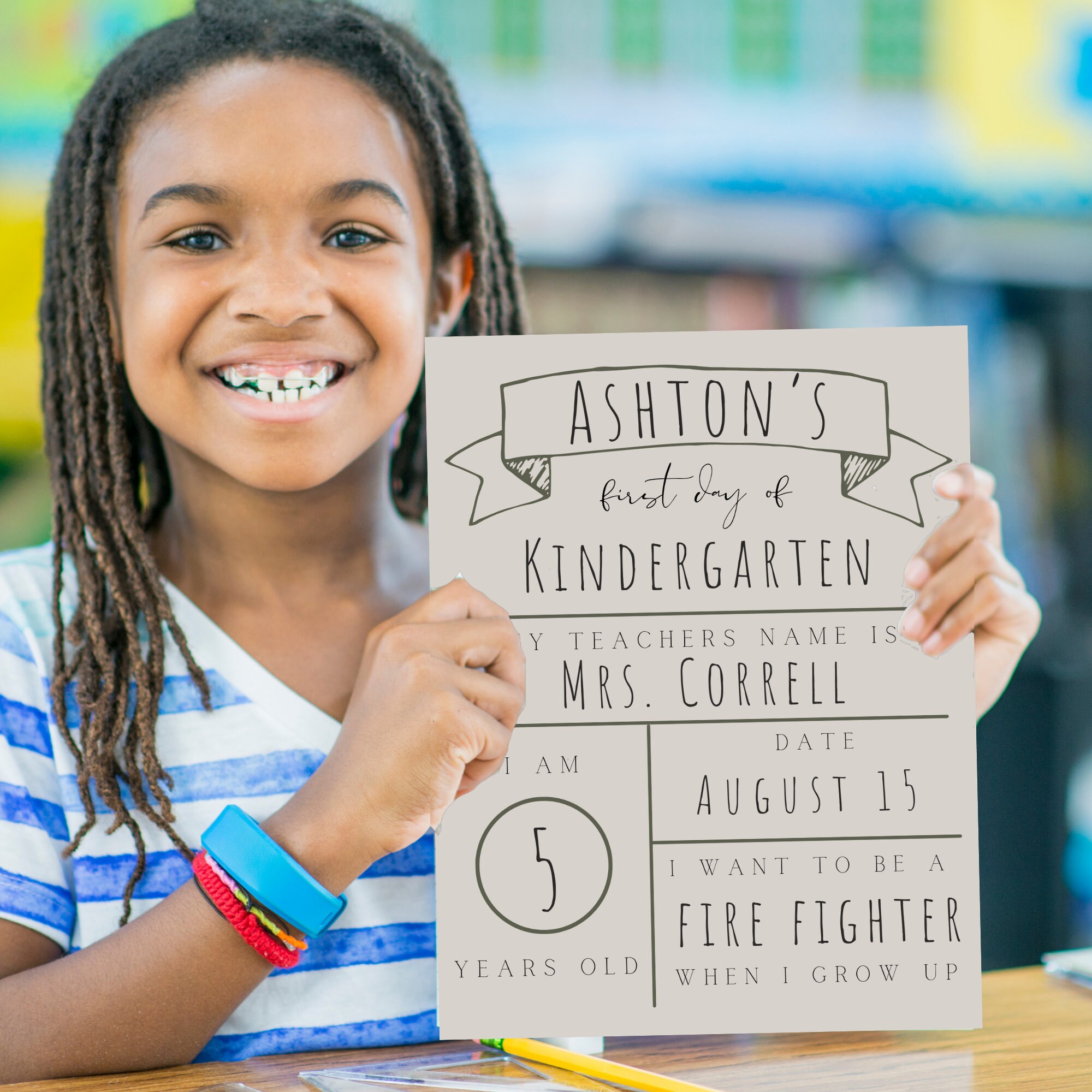 Printable First and Last Day of School Signs School Milestone ...