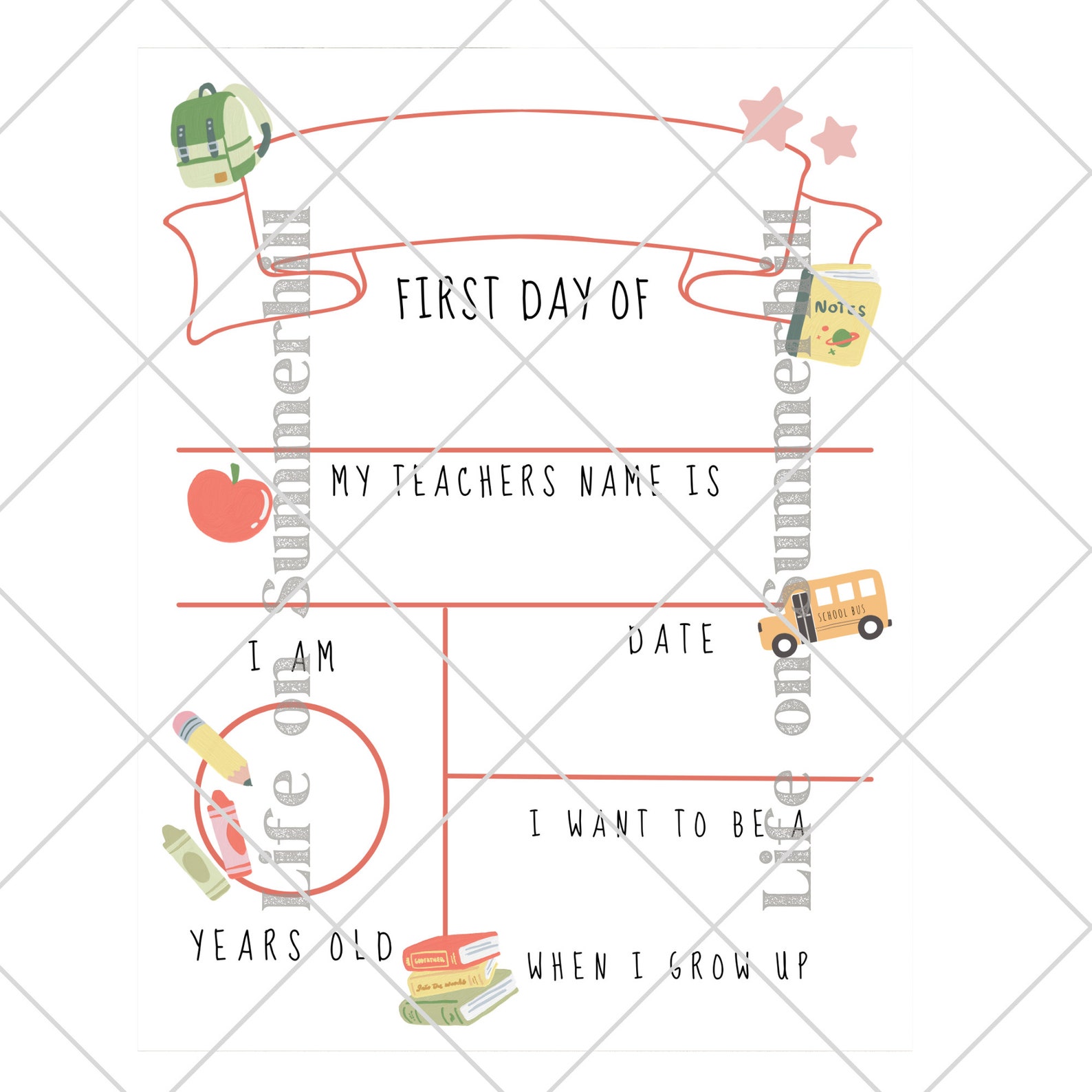 Editable Back to School Sign Fillable Name Sign for Students White ...