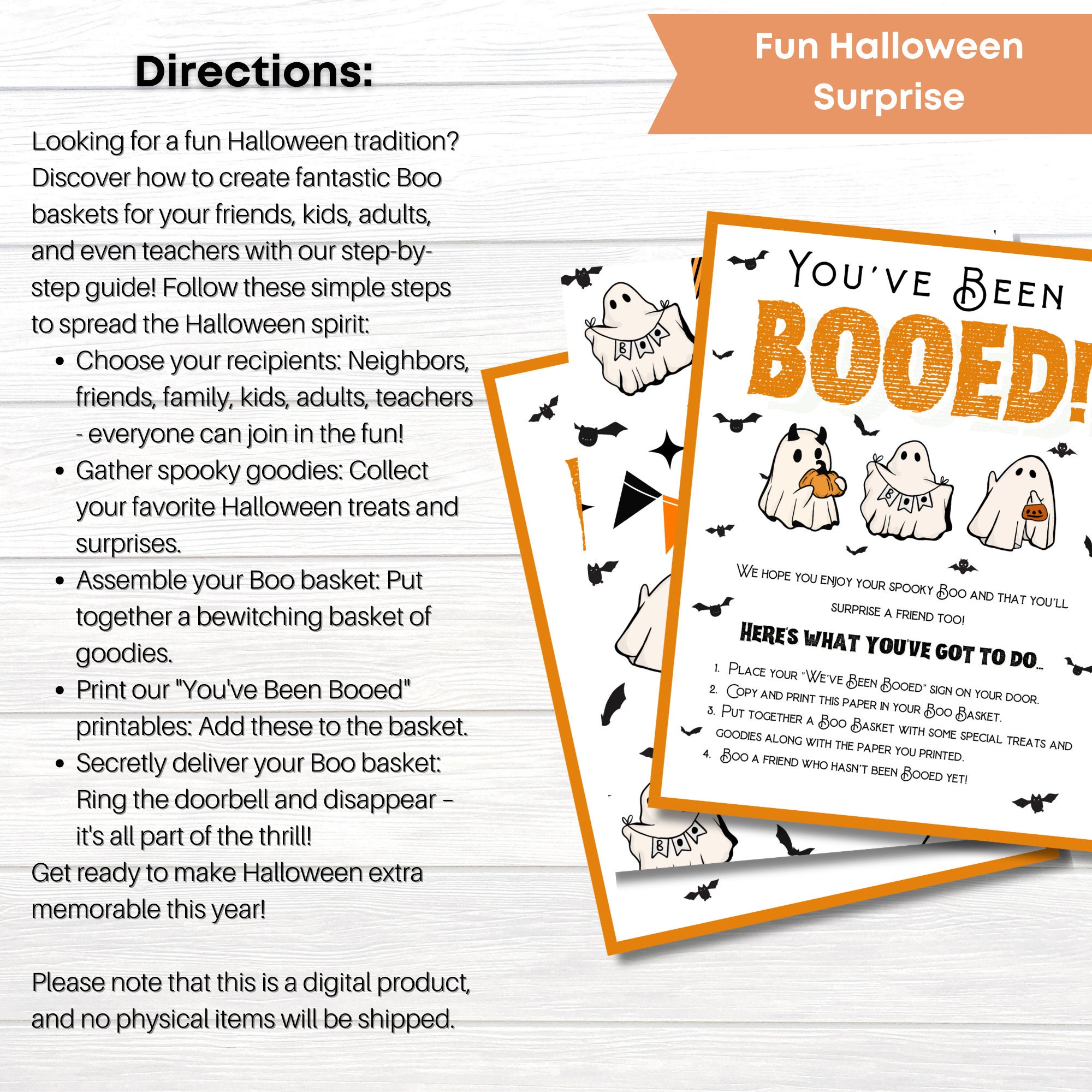 You've Been Booed Printable Halloween Printable Halloween Trick or ...