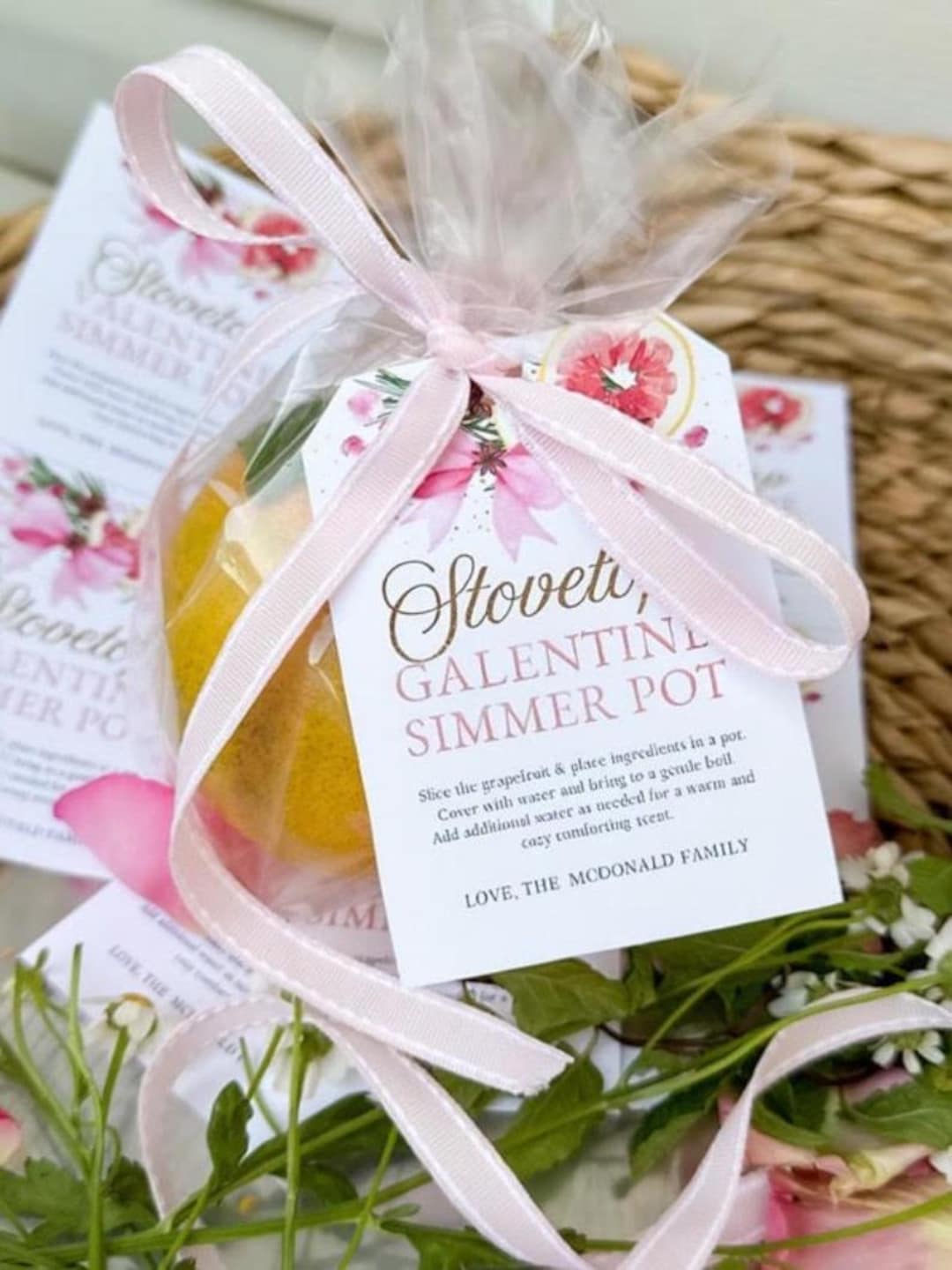 Editable Galentine Simmer Pot Tags PDF, Printable Simmering Pot ...