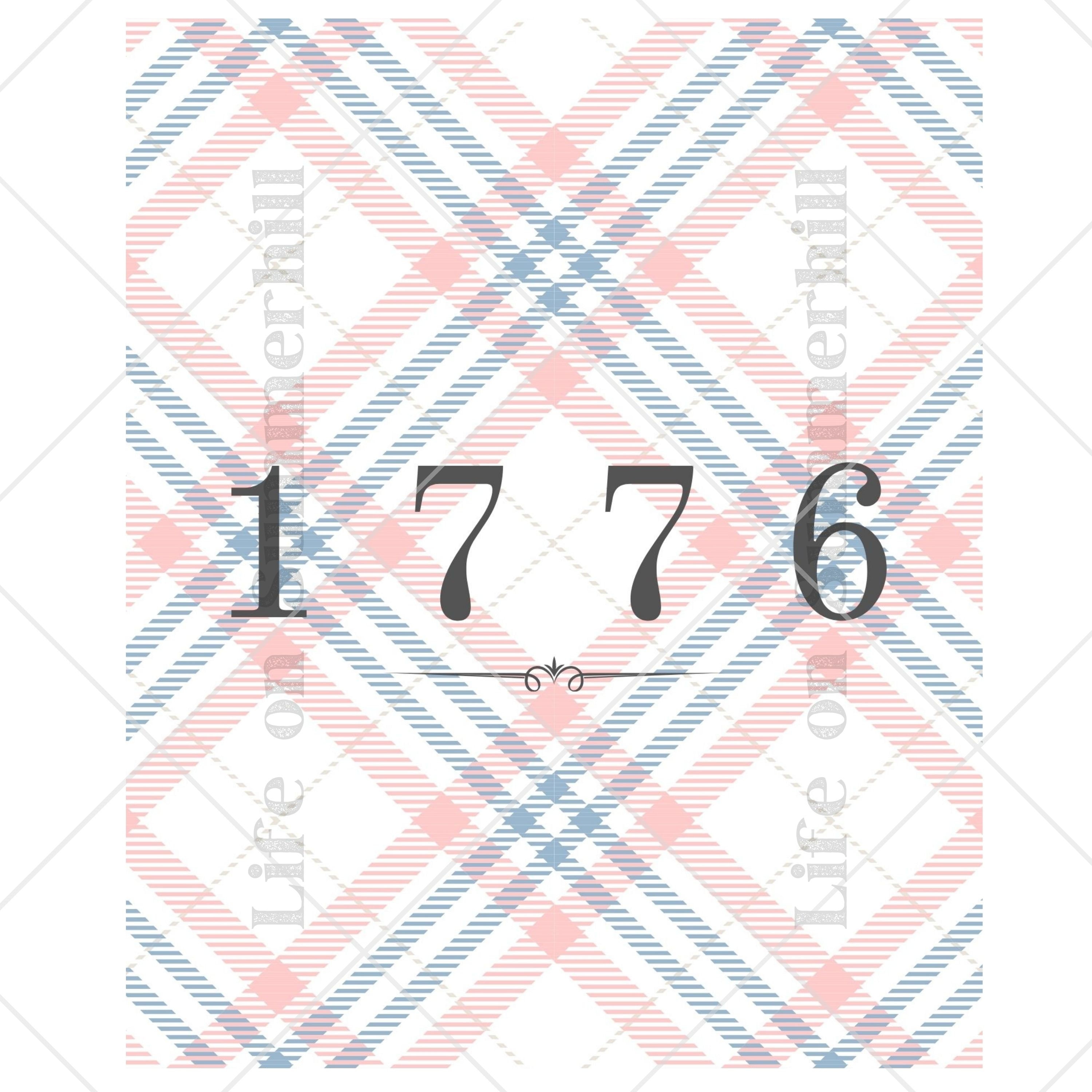 Independence 1776 America patriotic red white and blue wall | Etsy