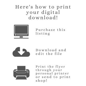 Editable Moving Sale Flyer Template | Neighborhood Yard Sale Sign ...