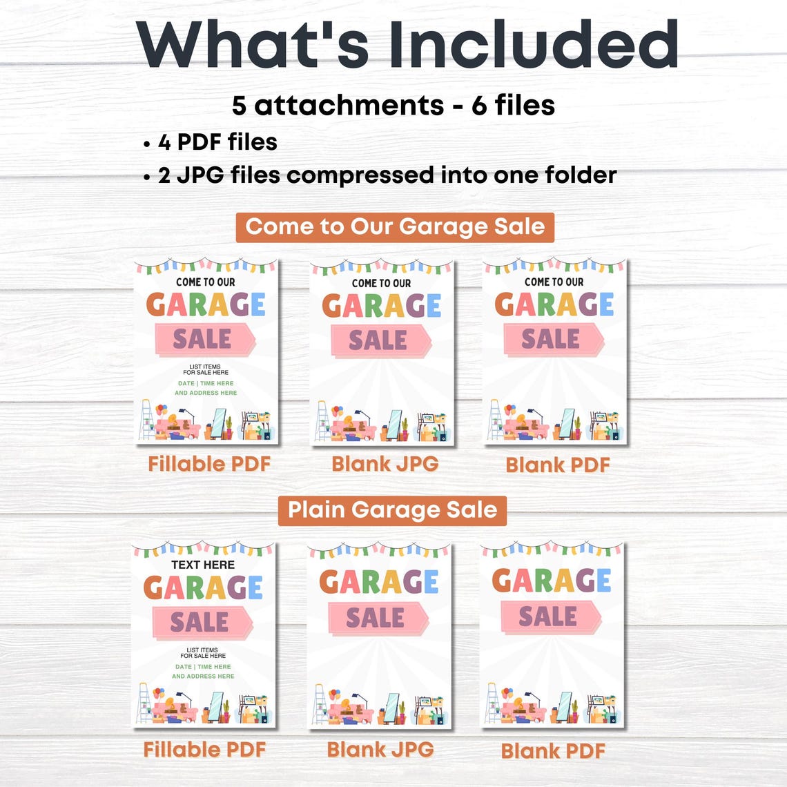 Editable Garage Sale Flyer Template Neighborhood Yard Sale Sign ...