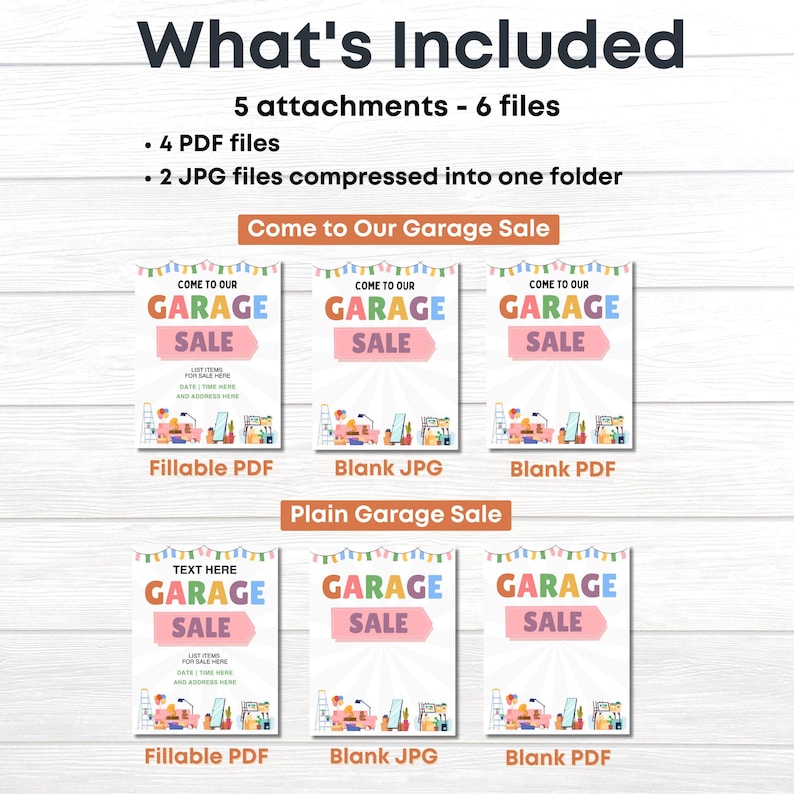 Editable Garage Sale Flyer Template | Neighborhood Yard Sale Sign ...