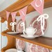 Pink Alphabet Bunting Garland Printable, Letter & Number Valentine ...