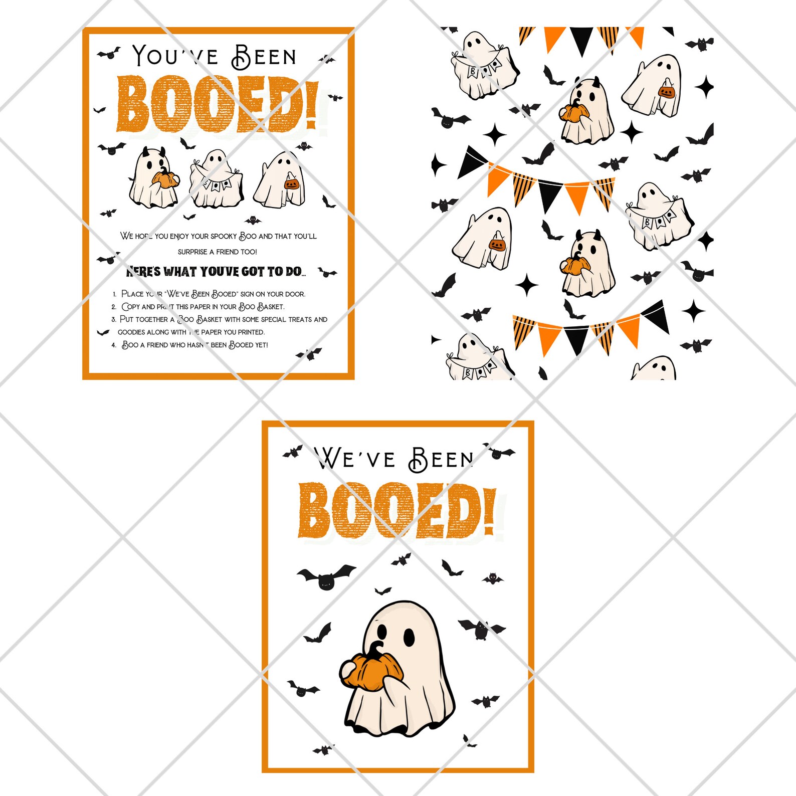 You've Been Booed Printable Halloween Printable Halloween Trick or ...