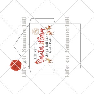 Letter to Santa Christmas Wish List Printable, Kids Letter to Santa ...