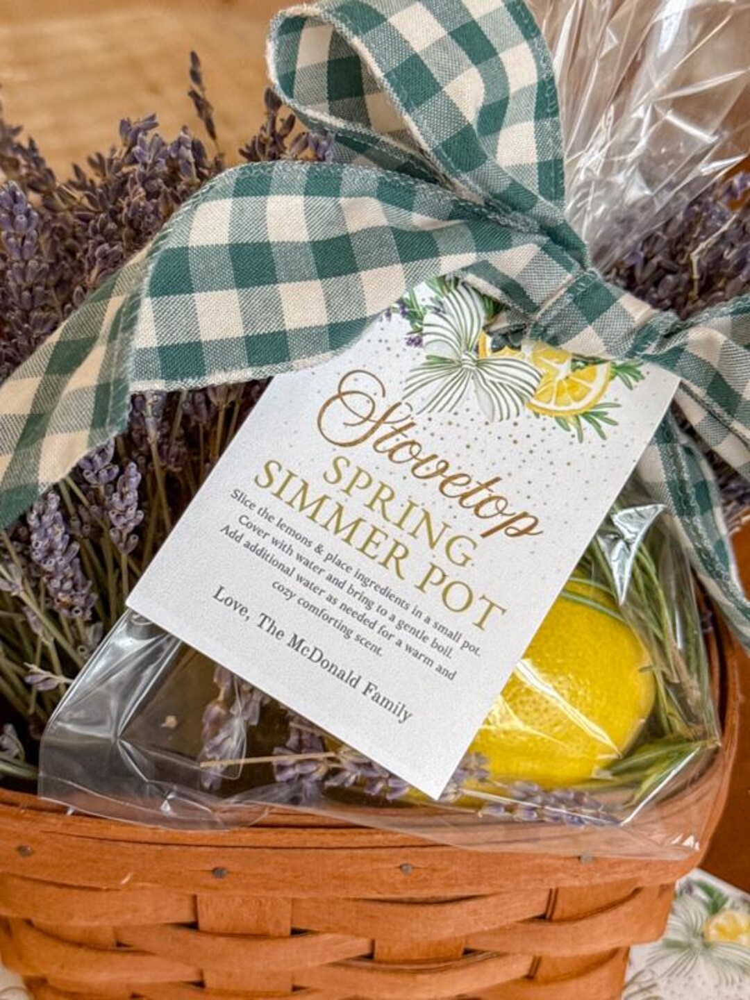 Editable PDF Spring Simmer Pot Gift Tags, Printable Simmering Pot Tag ...