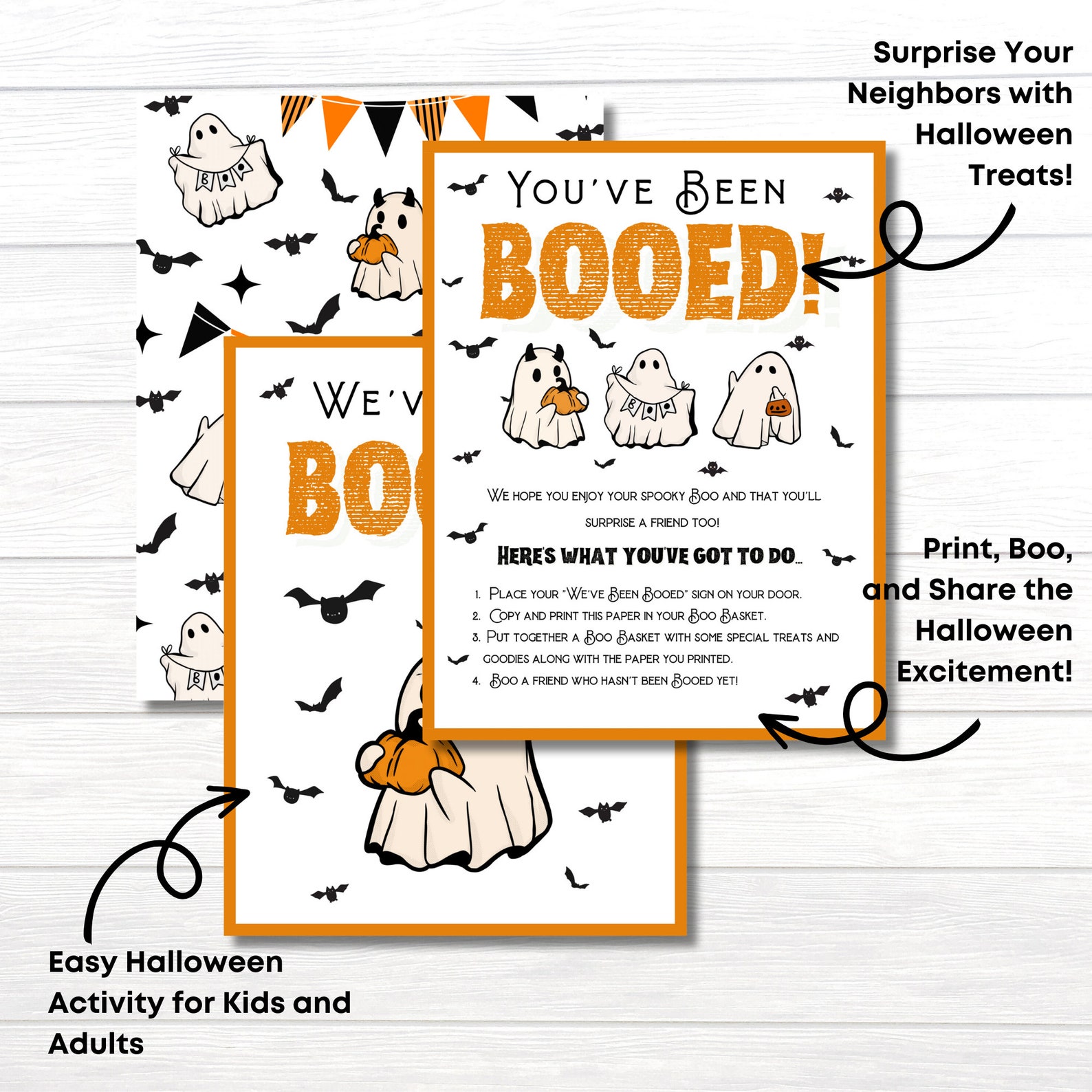 You've Been Booed Printable Halloween Printable Halloween Trick or ...