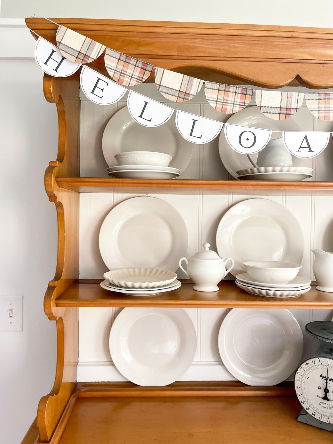 Cute Printable Banner Alphabet Letter Banner With Numbers Scallop ...