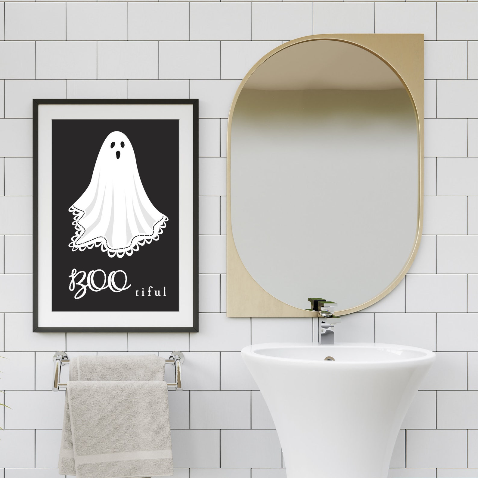 Bootiful Cute Halloween Ghost Printable Decor Instant Digital - Etsy