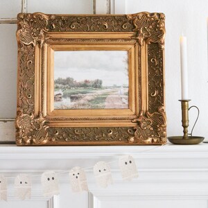 DIY Book Page Ghost Garland Printable | Vintage Bookpage Ghost Bunting ...