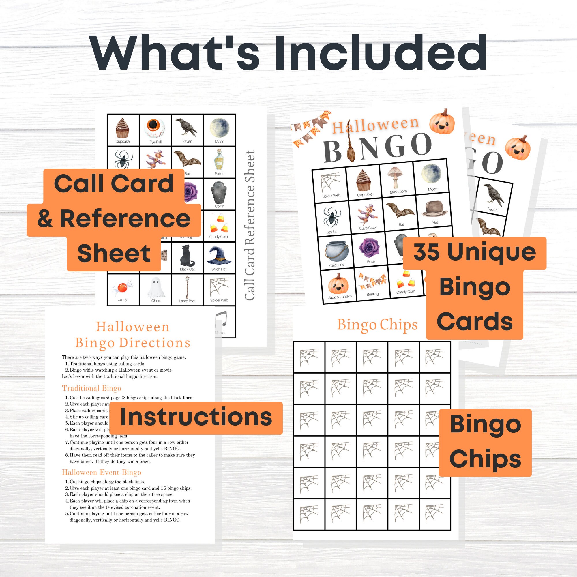 Halloween Bingo Printable | Halloween Bingo Cards Game | All Saints ...