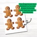 Gingerbread Man Garland Printable, Gingerbread Cookie Christmas Banner ...