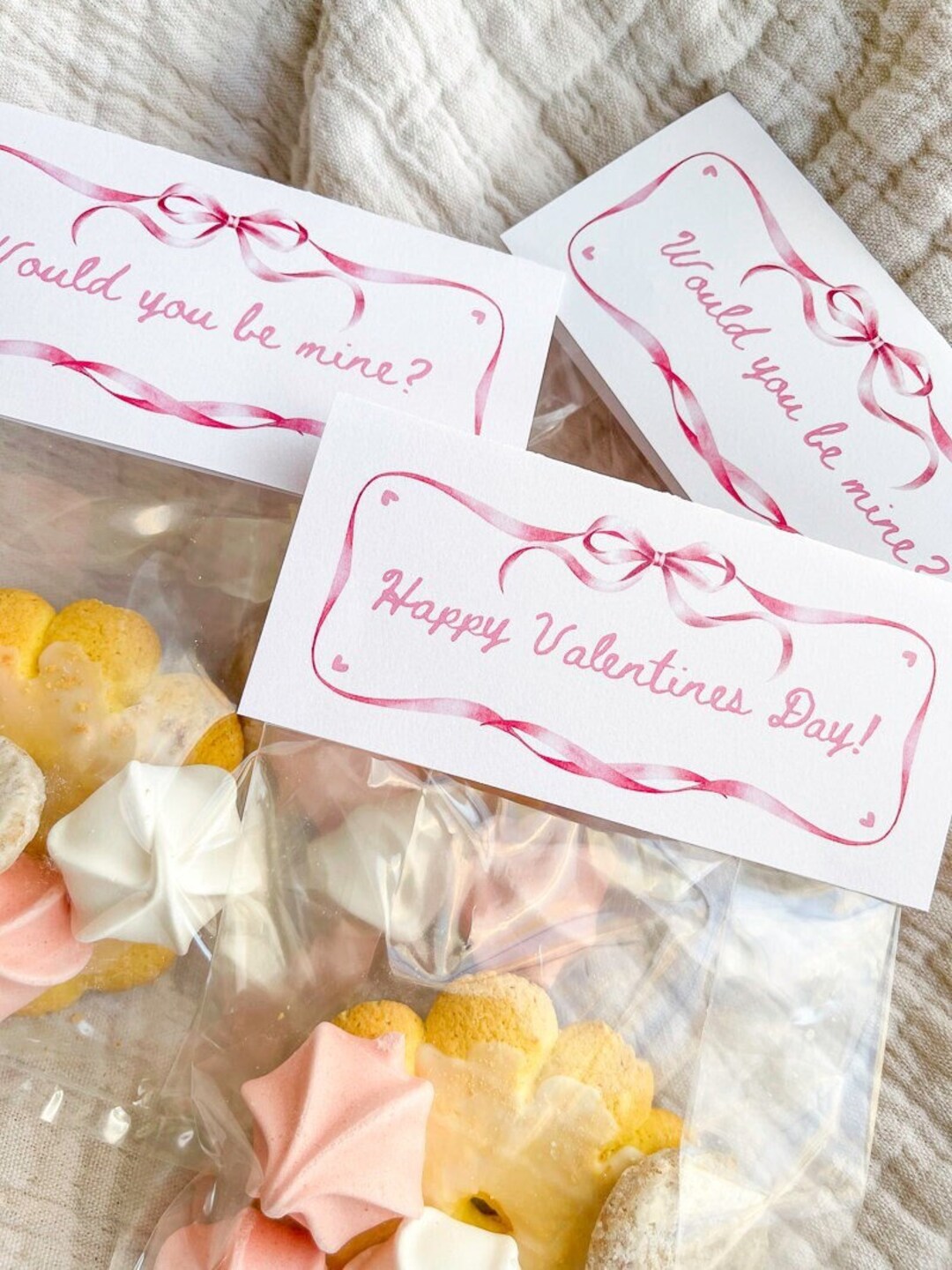 Valentine Treat Bag Topper Printable | Valentines Day Cookie Bag ...
