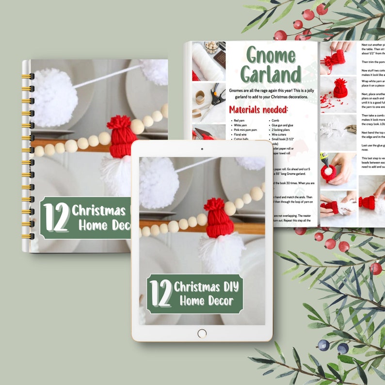 12 Christmas DIY Home Decor Ebook | Christmas Decoration Ideas ...