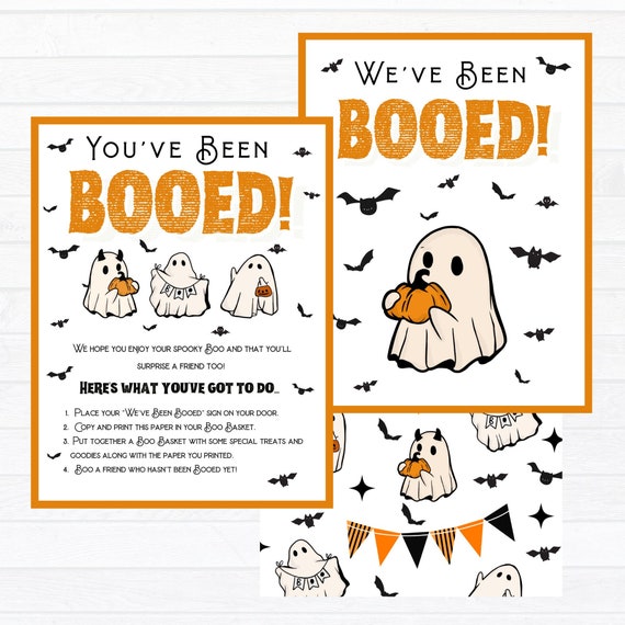 You've Been Booed Printable Halloween Printable Halloween - Etsy