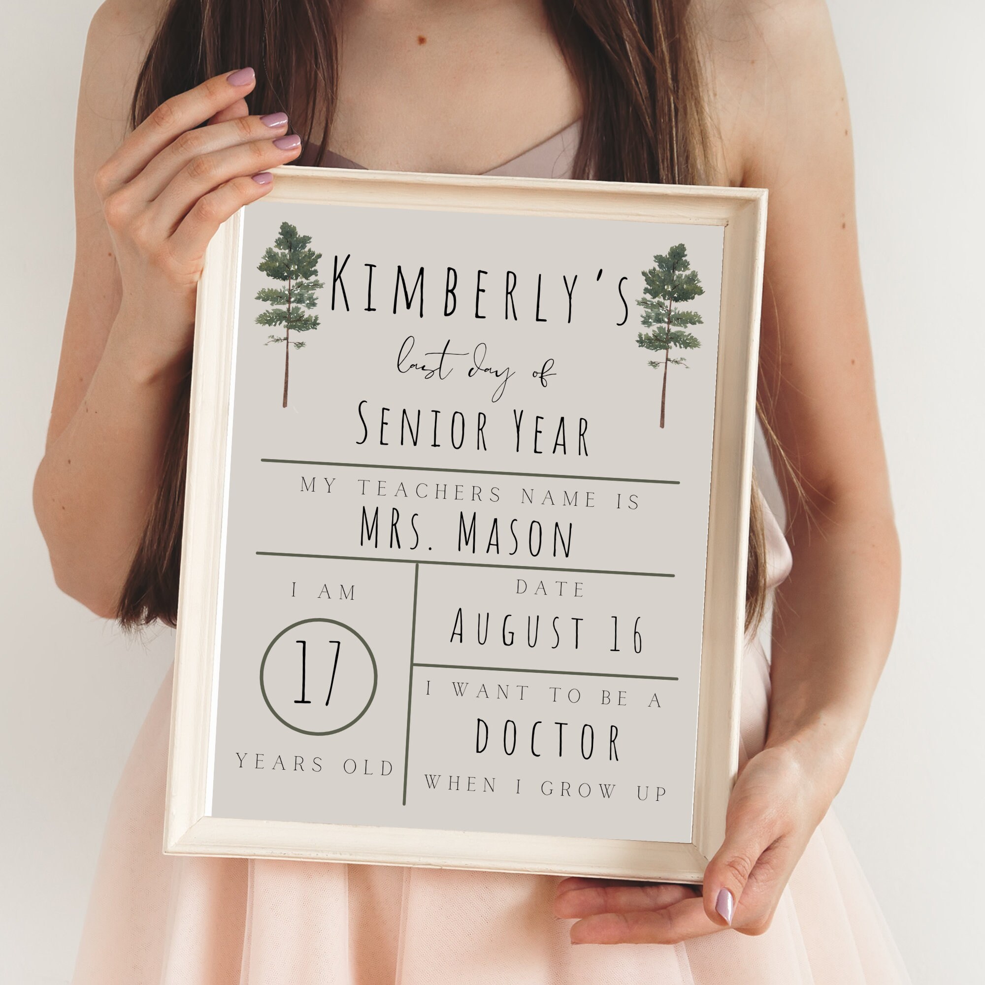 Last Day of School Printable Sign Customizable Student Photo Prop for ...