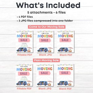 Editable Moving Sale Flyer Template | Neighborhood Yard Sale Sign ...