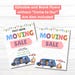Editable Moving Sale Flyer Template | Neighborhood Yard Sale Sign ...