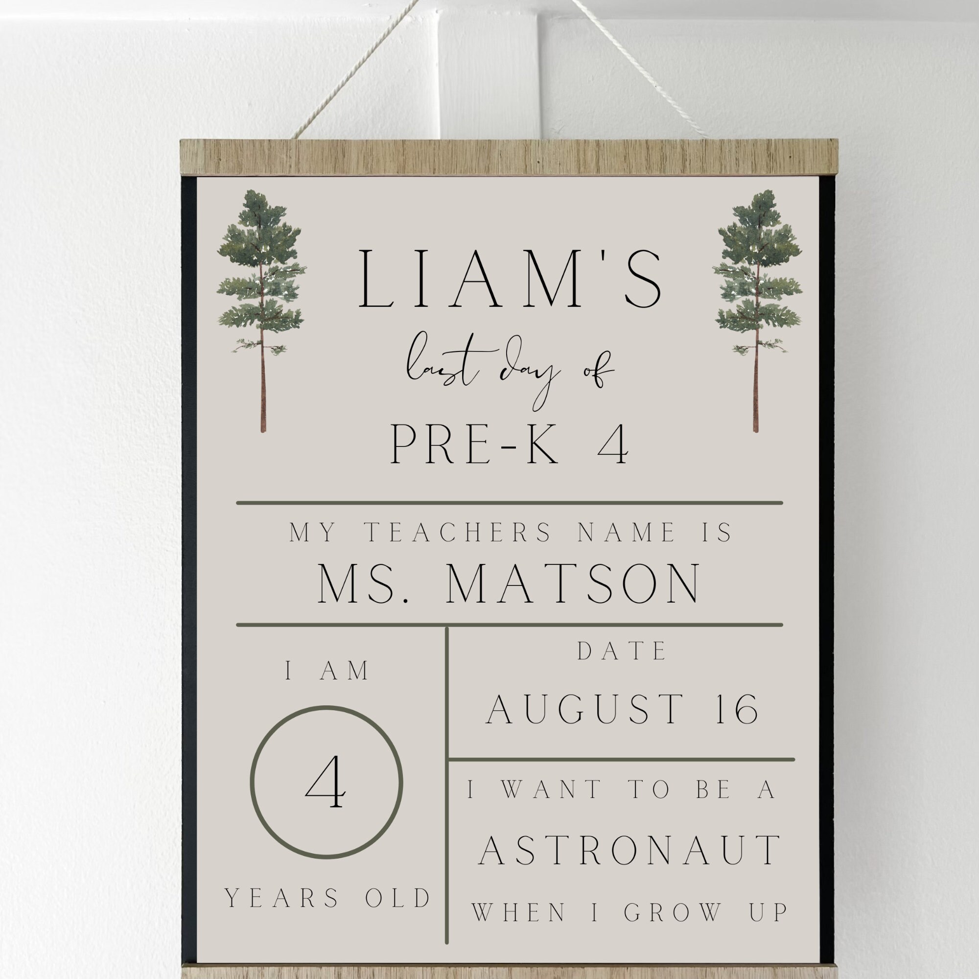 Last Day of School Printable Sign Customizable Student Photo Prop for ...