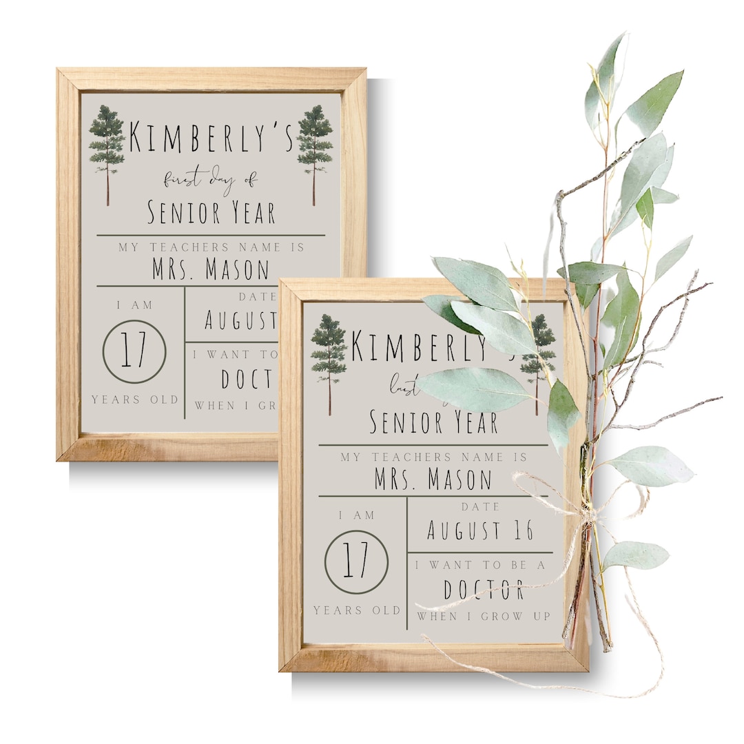 DIY Back to School and Last Day of School Photo Props | Greenery School ...
