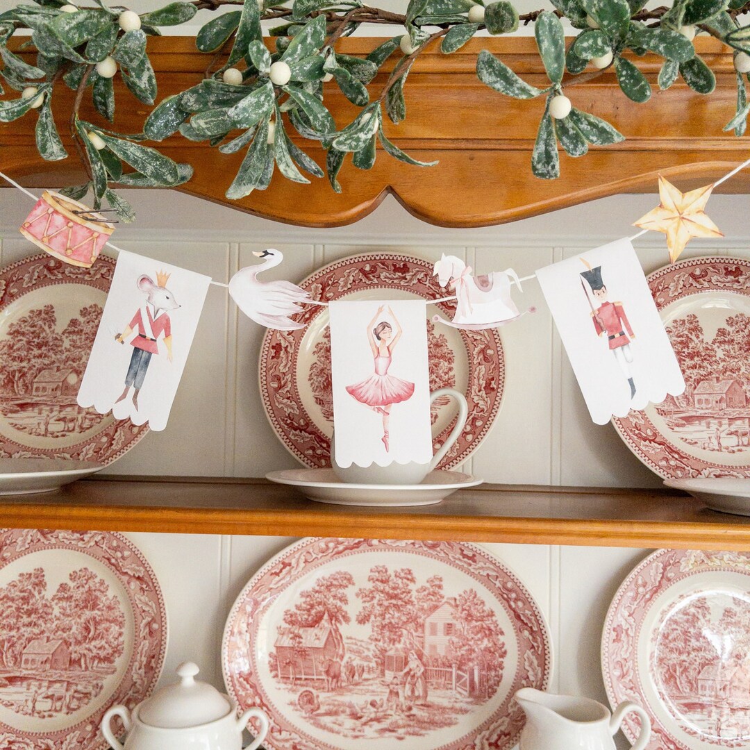 Nutcracker Party Banner Printable | DIY Nutcracker Ornament | Christmas ...