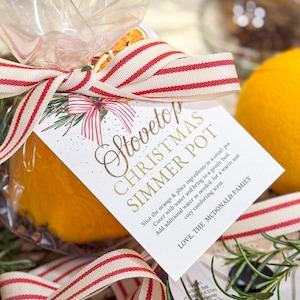 Editable PDF Christmas Simmer Pot Gift Tags, Simmering Pot Gift Tags ...