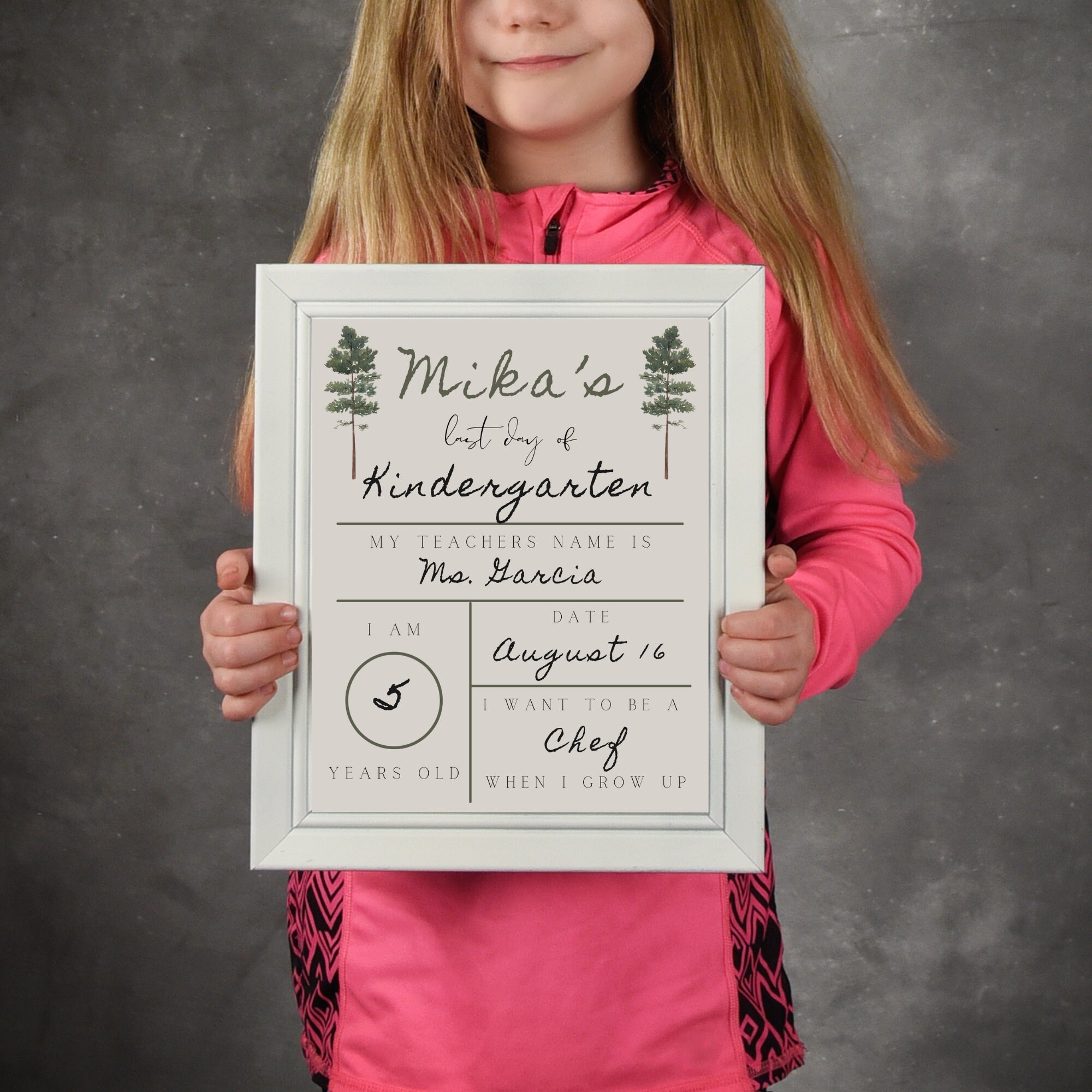 Last Day of School Printable Sign Customizable Student Photo Prop for ...