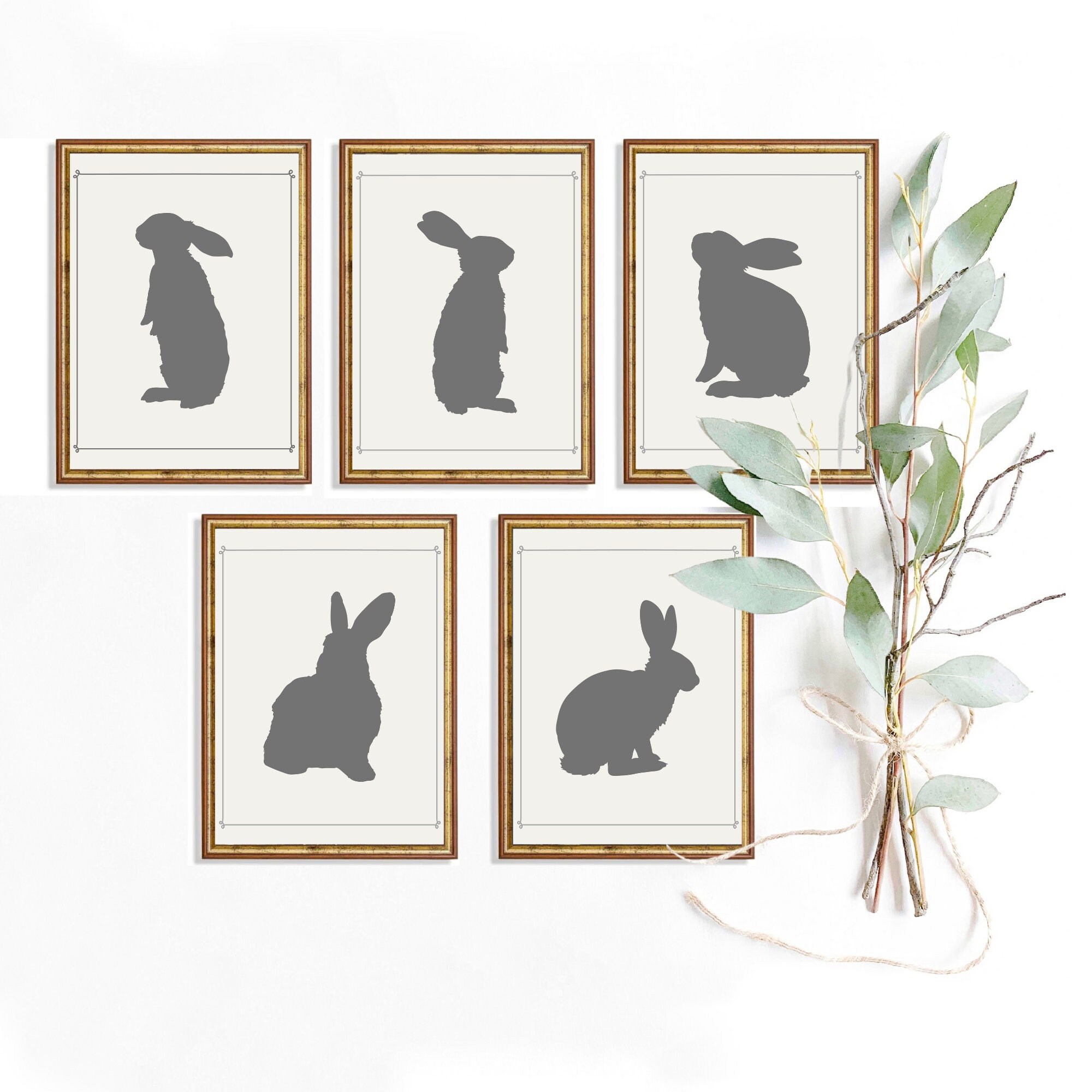 Standing Rabbit Silhouette