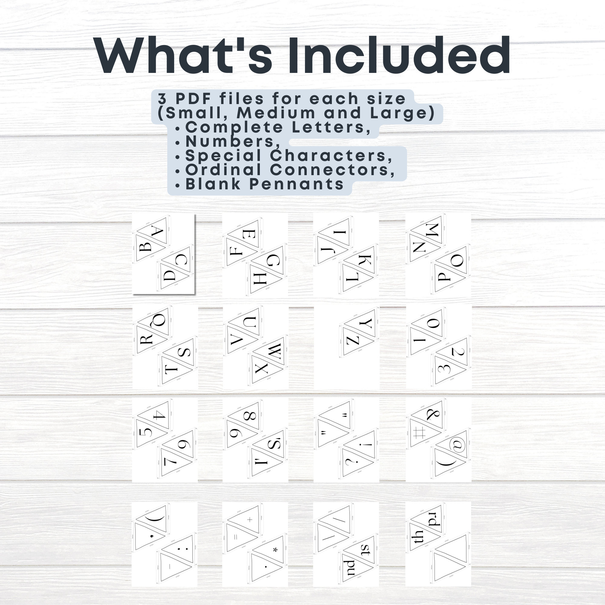 DIY Printable Banner Simple Flag Buntings for Celebrations Birthday ...